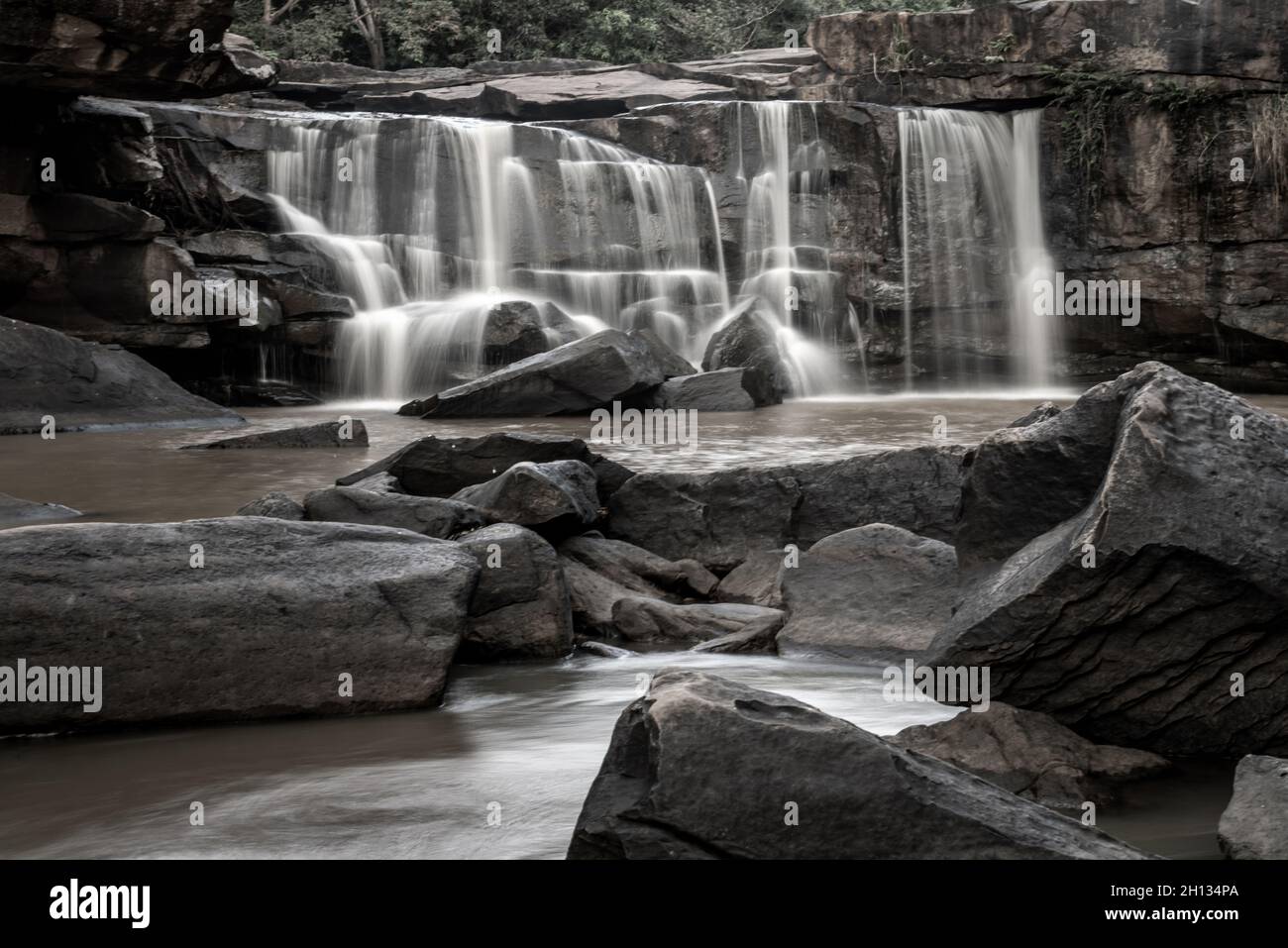 Beautiful Tat Ton Waterfall is a landmark of Tat Ton National Park ...