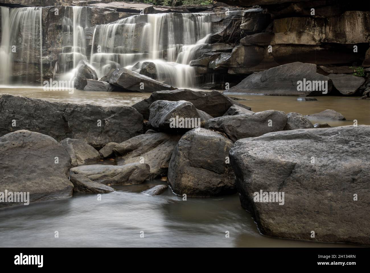 Beautiful Tat Ton Waterfall is a landmark of Tat Ton National Park ...