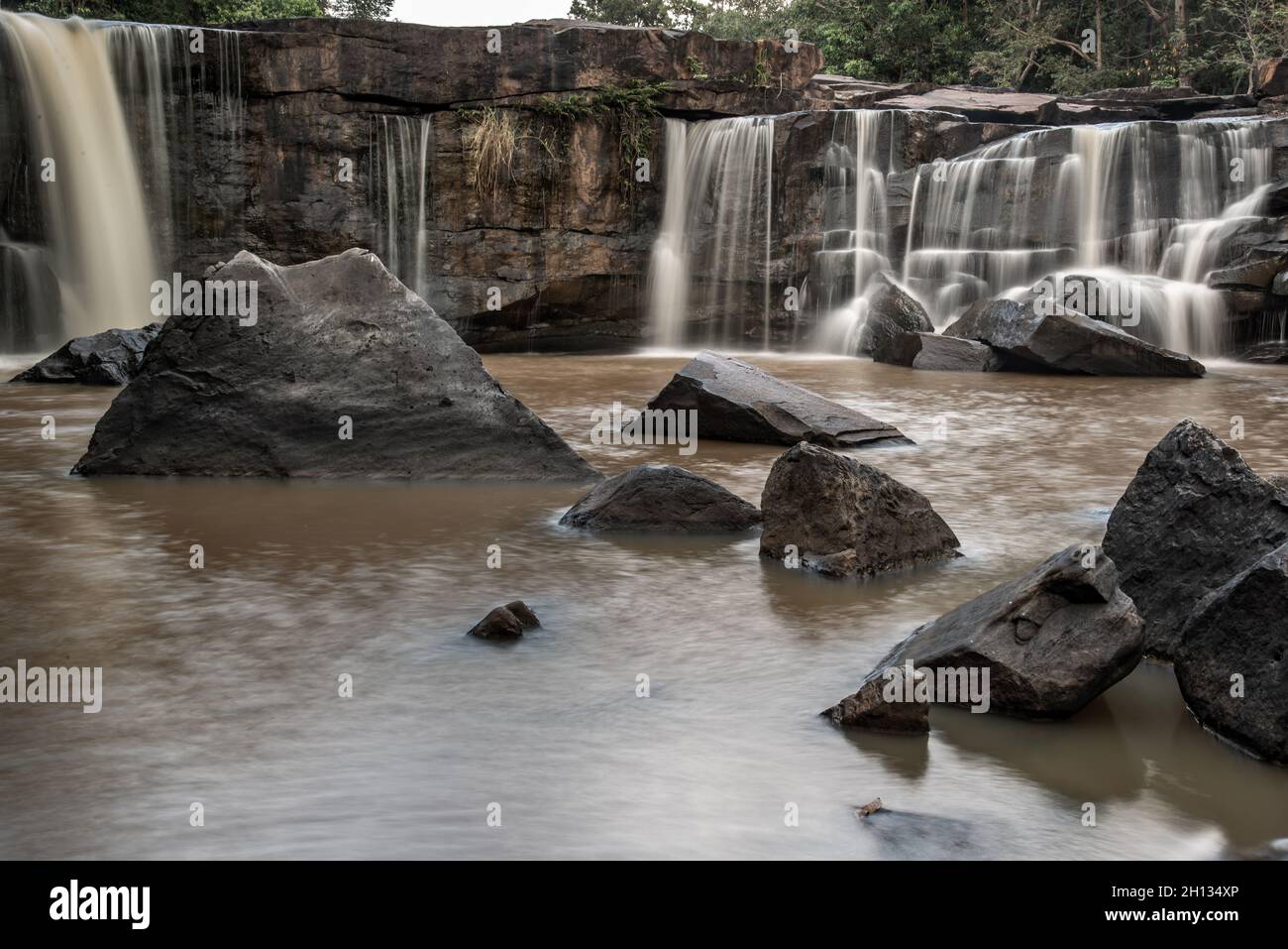 Beautiful Tat Ton Waterfall is a landmark of Tat Ton National Park ...