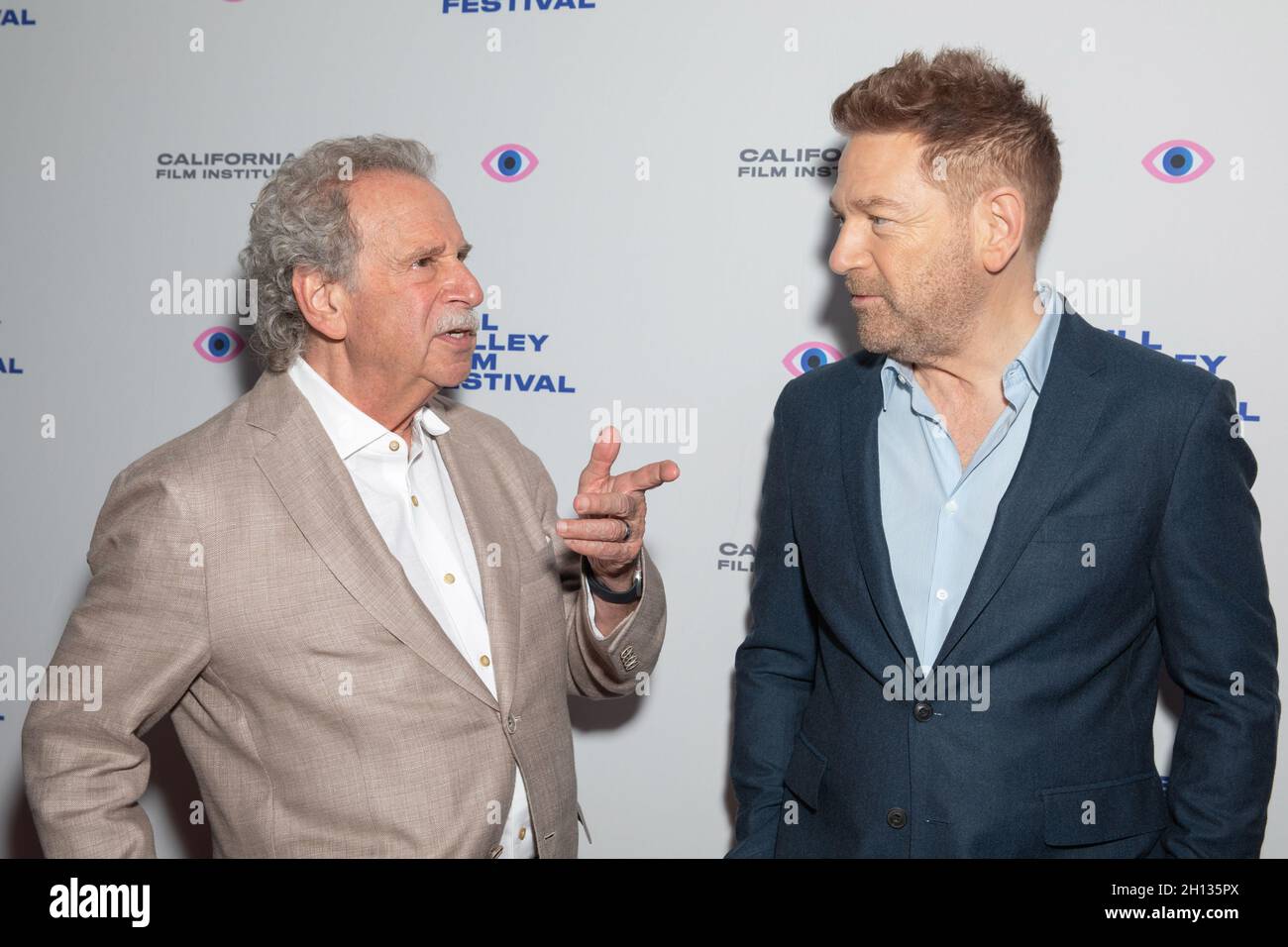 San Rafael, USA. 15th Oct, 2021. Mark Fishkin and Kenneth Branagh ...
