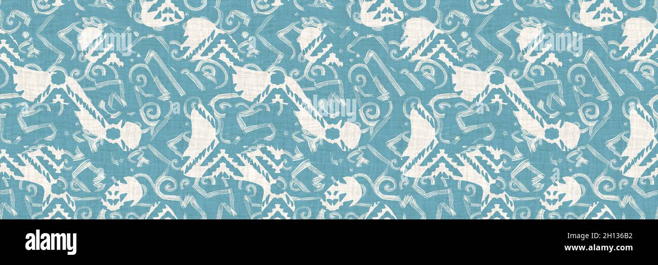 Seamless two tone hand drawn brushed effect pattern border swatch Stock ...