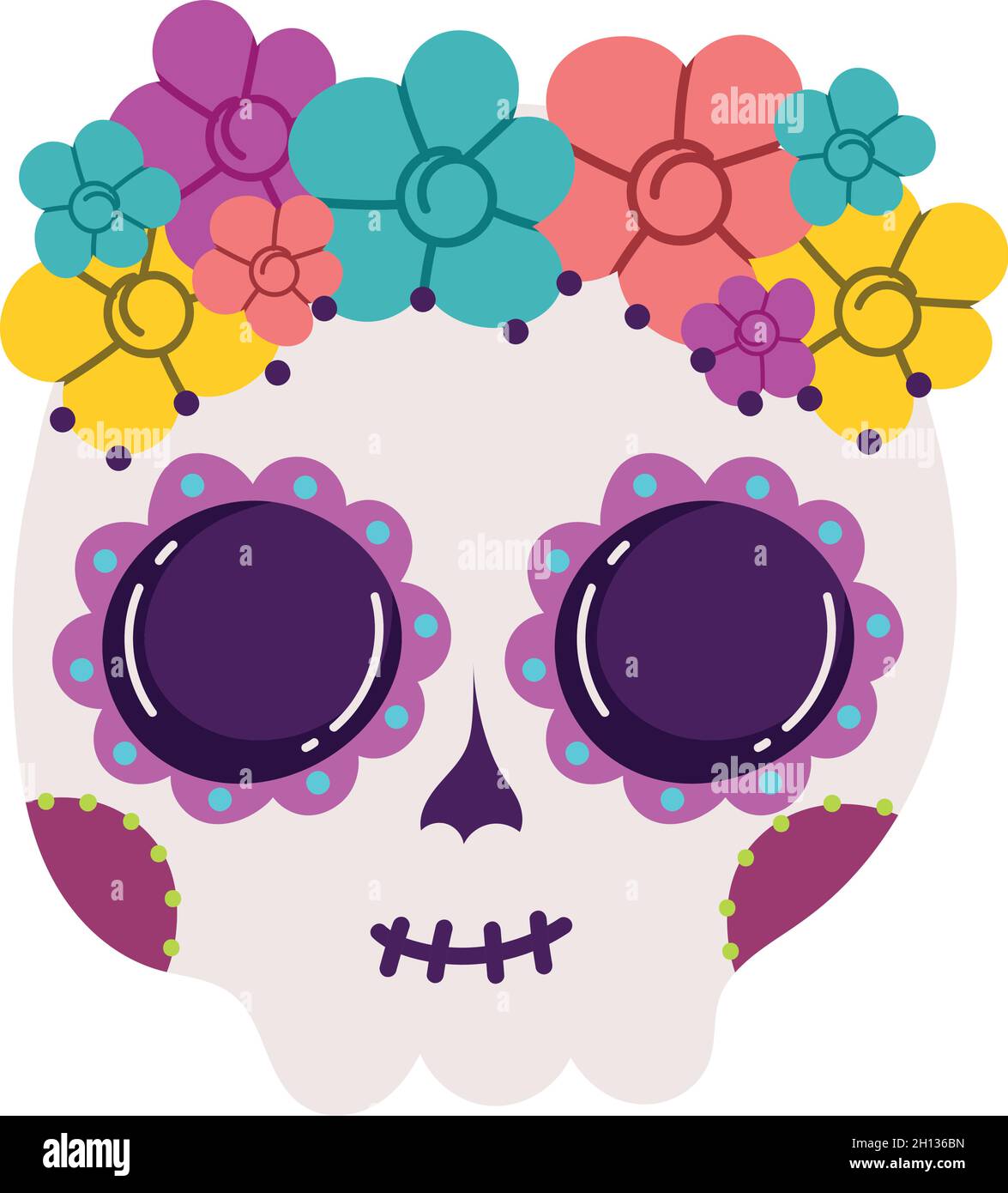 mexican skull catrina Stock Vector Image & Art - Alamy