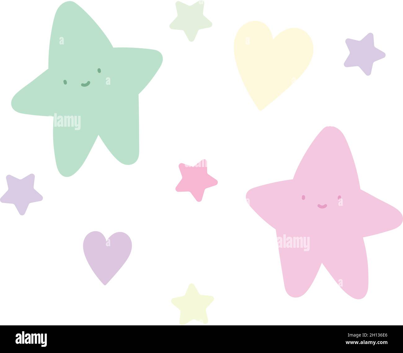 cute stars decoration Stock Vector Image & Art - Alamy