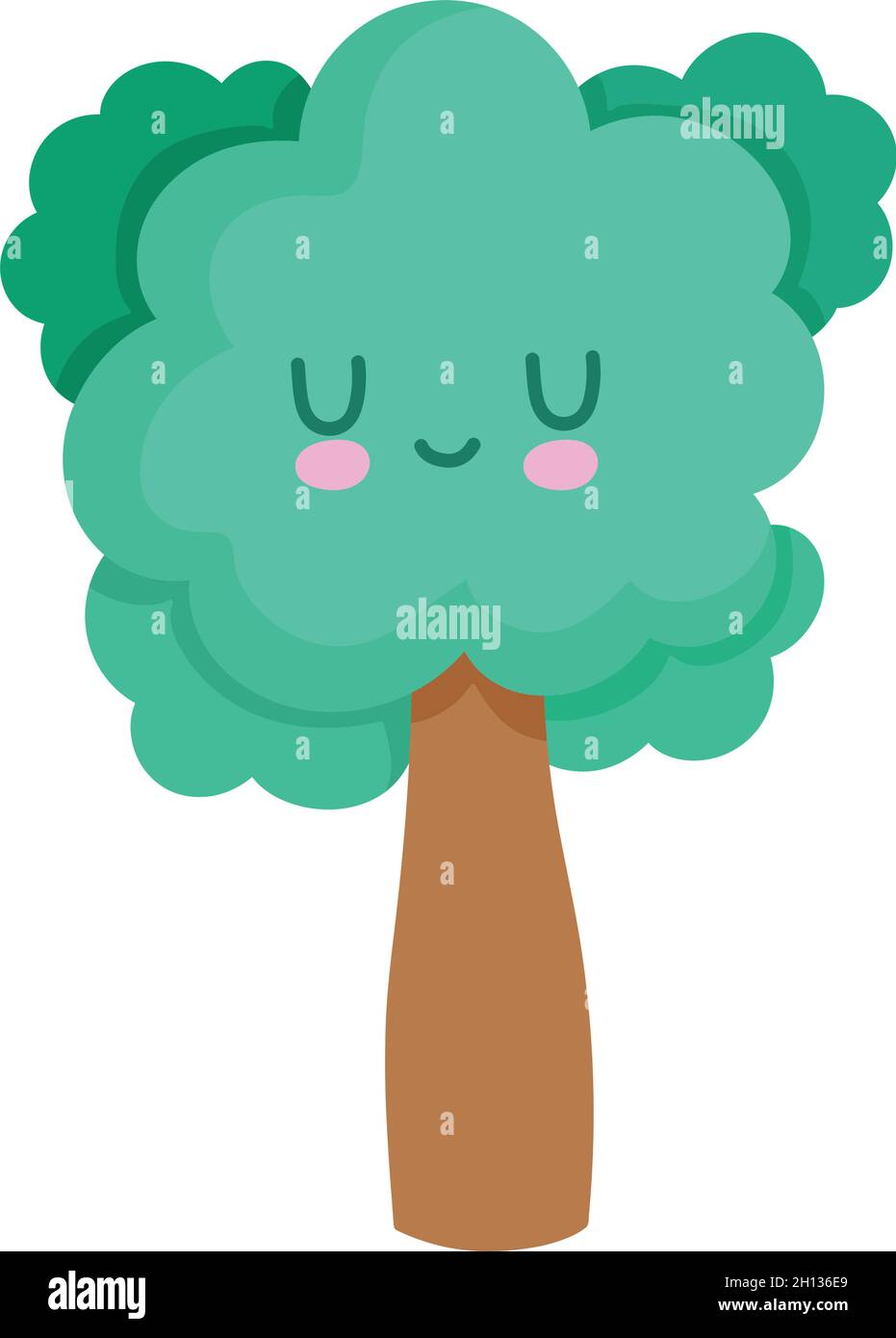 cute tree nature Stock Vector Image & Art - Alamy