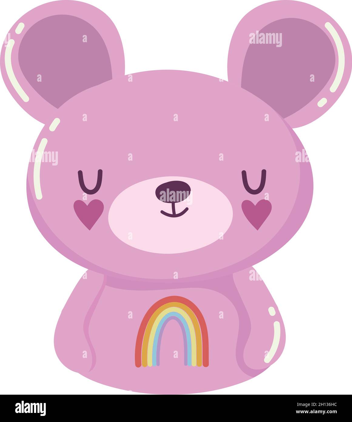 cute pink bear Stock Vector Image & Art - Alamy