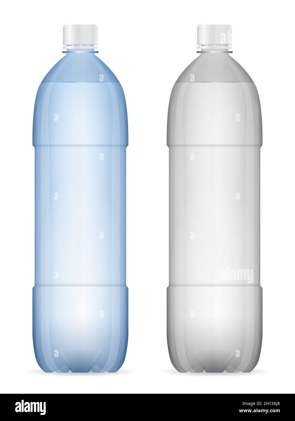 Water bottle set on a white background. Vector illustration Stock Photo ...