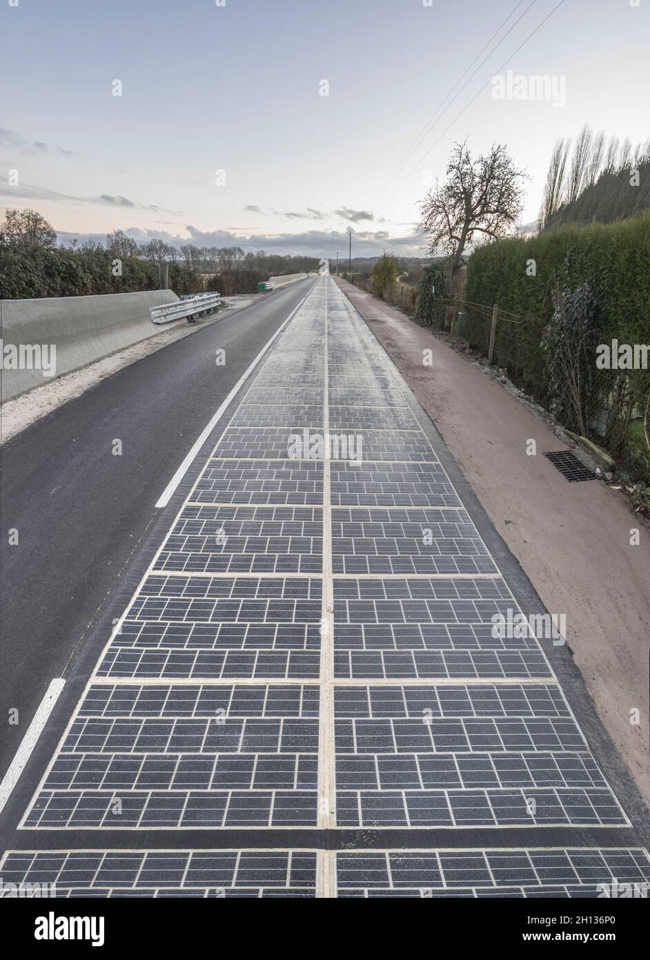 Solar panel road normandy hi-res stock photography and images - Alamy