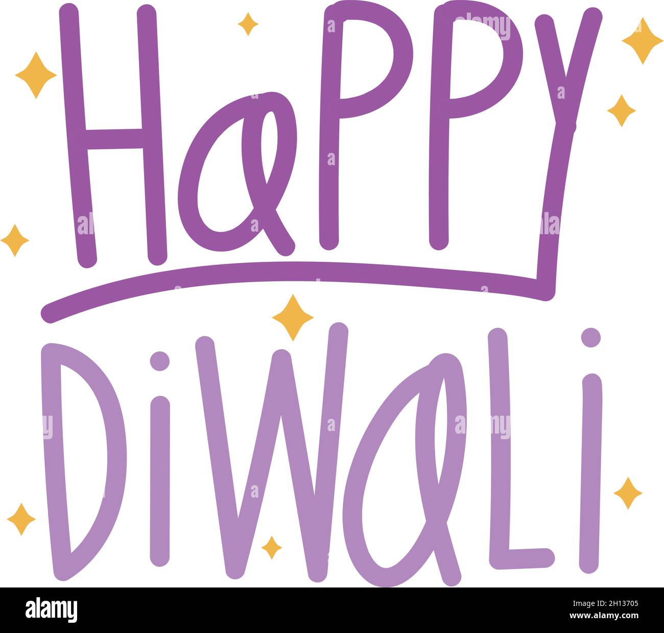 Diwali calligraphy indian light festival Stock Vector Images - Alamy
