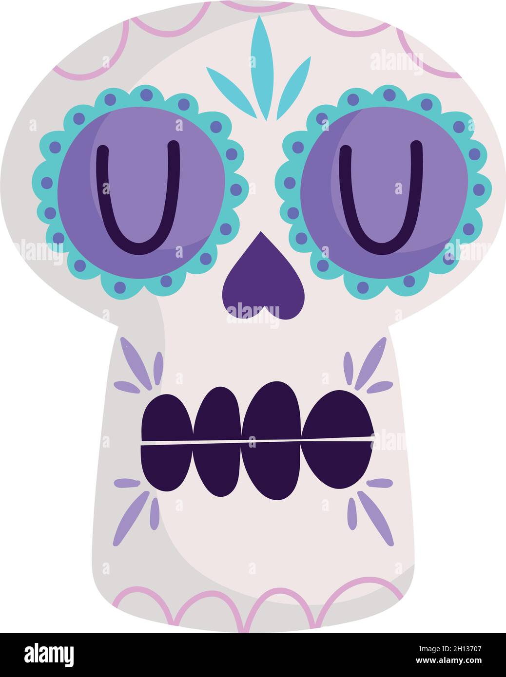 decorative skull cartoon Stock Vector Image & Art - Alamy