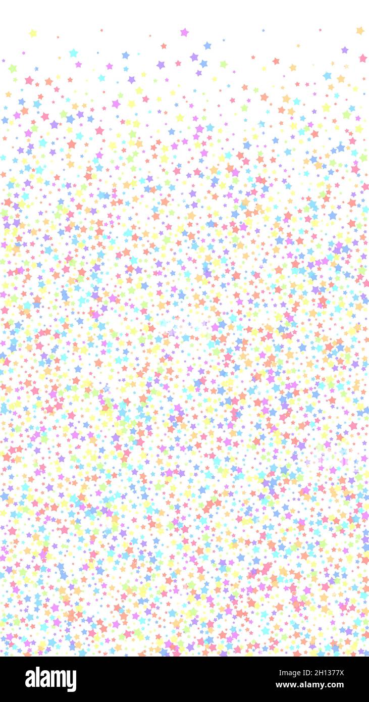 Festive resplendent confetti. Celebration stars. Colorful stars on ...