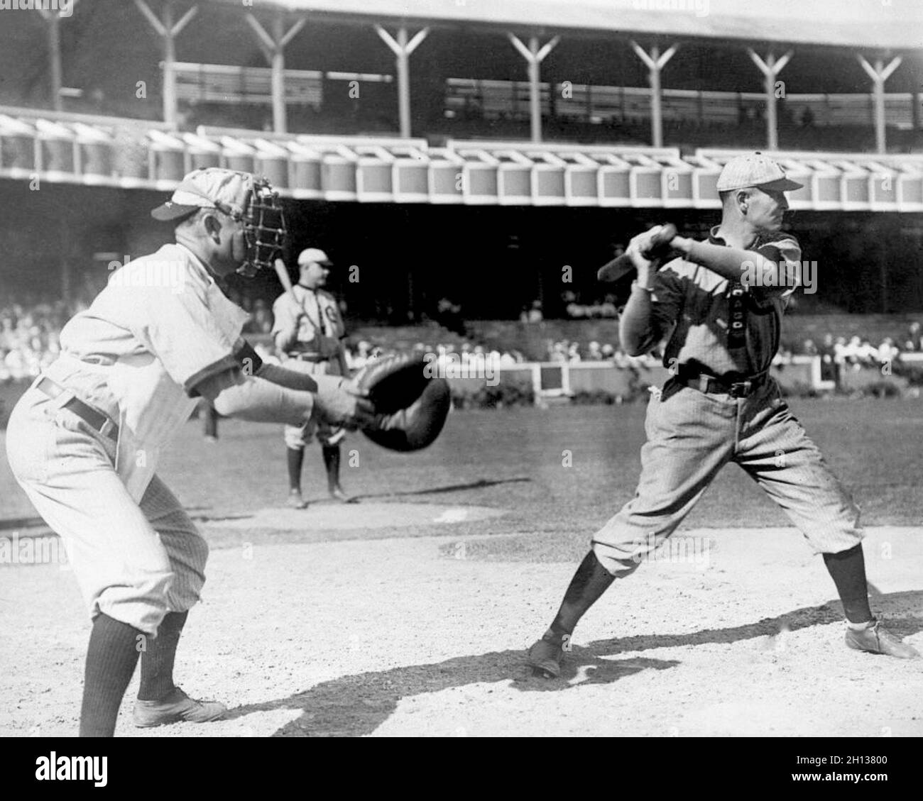Photo of home plate action Black and White Stock Photos & Images - Alamy