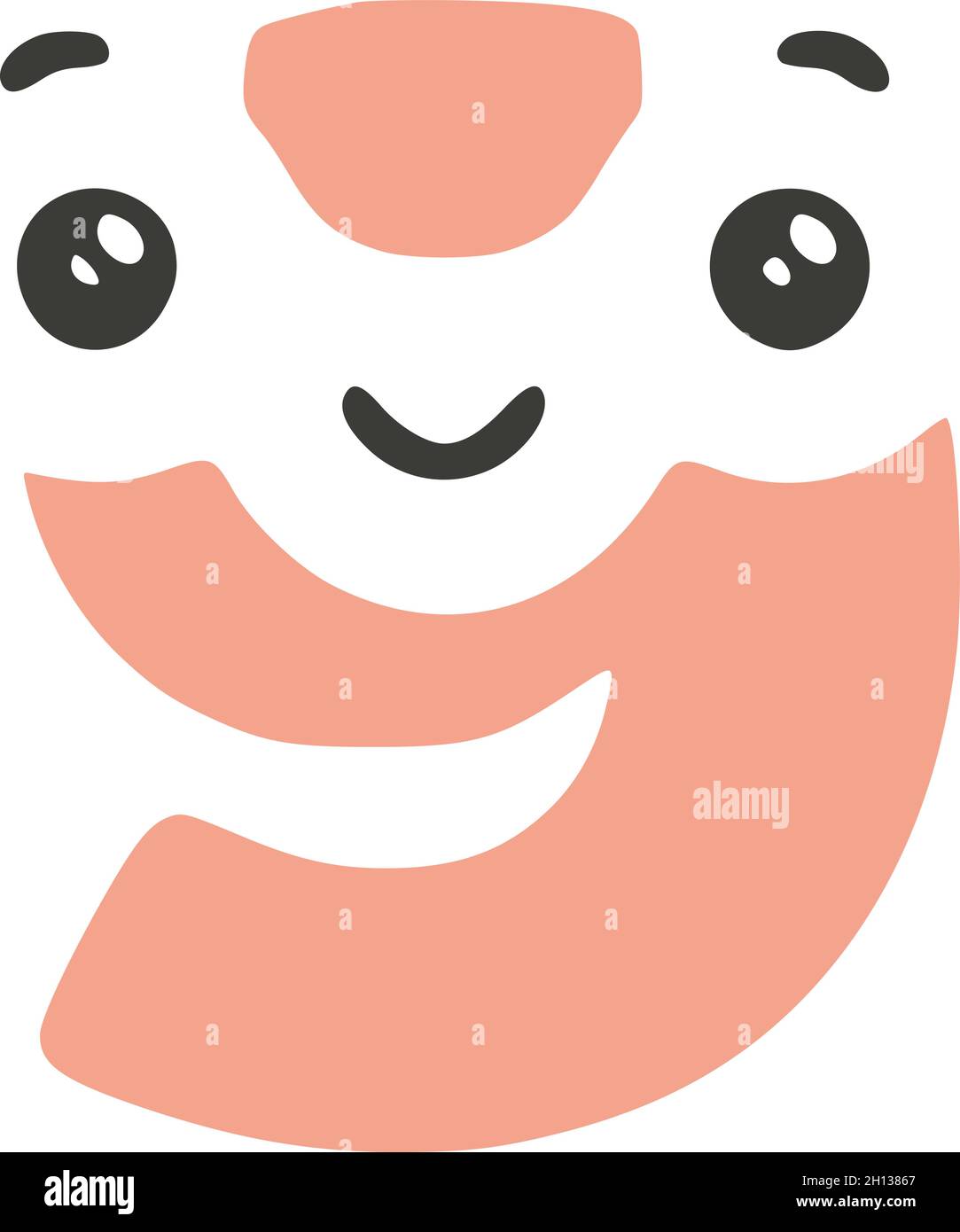 Number 9 cute kawaii character isolated on white background, vector ...