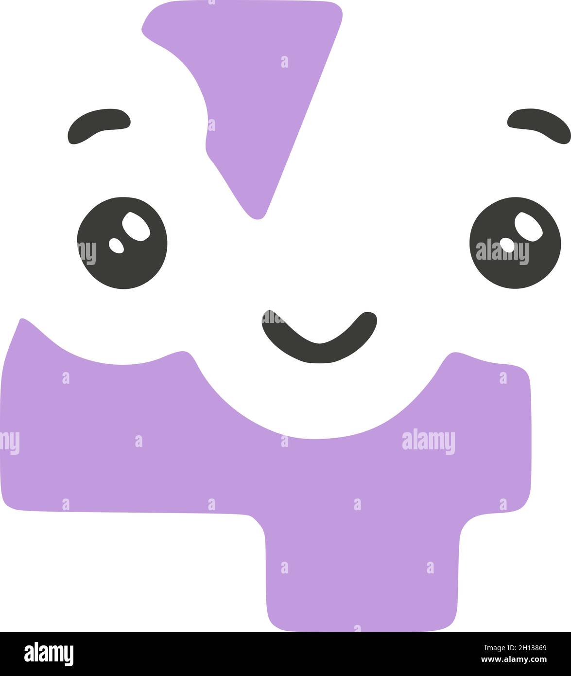 Number 4 cute kawaii character isolated on white background, vector ...