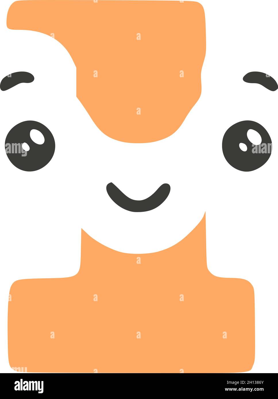 Number 1 cute kawaii character isolated on white background, vector ...