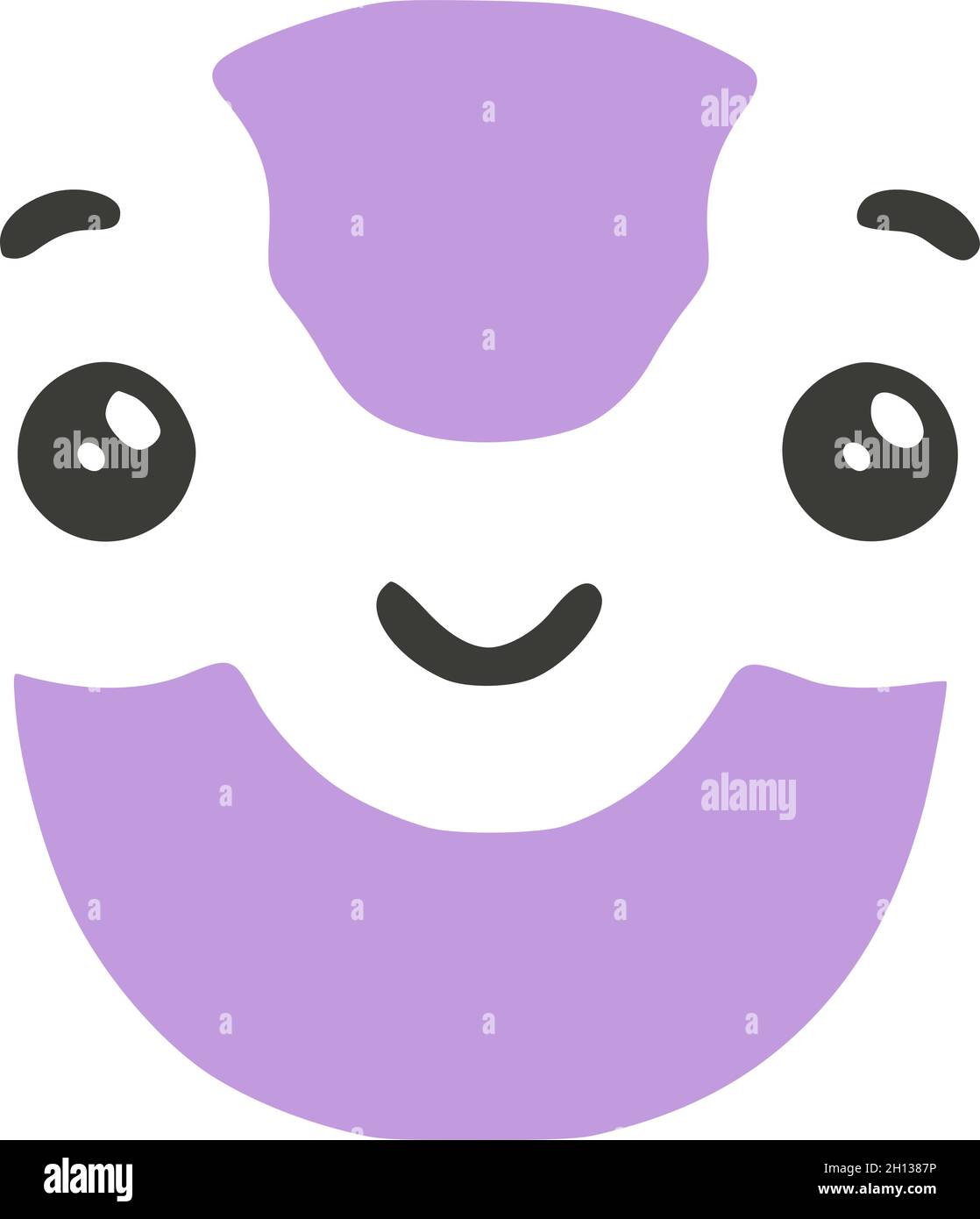 Number 0 cute kawaii character isolated on white background, vector ...