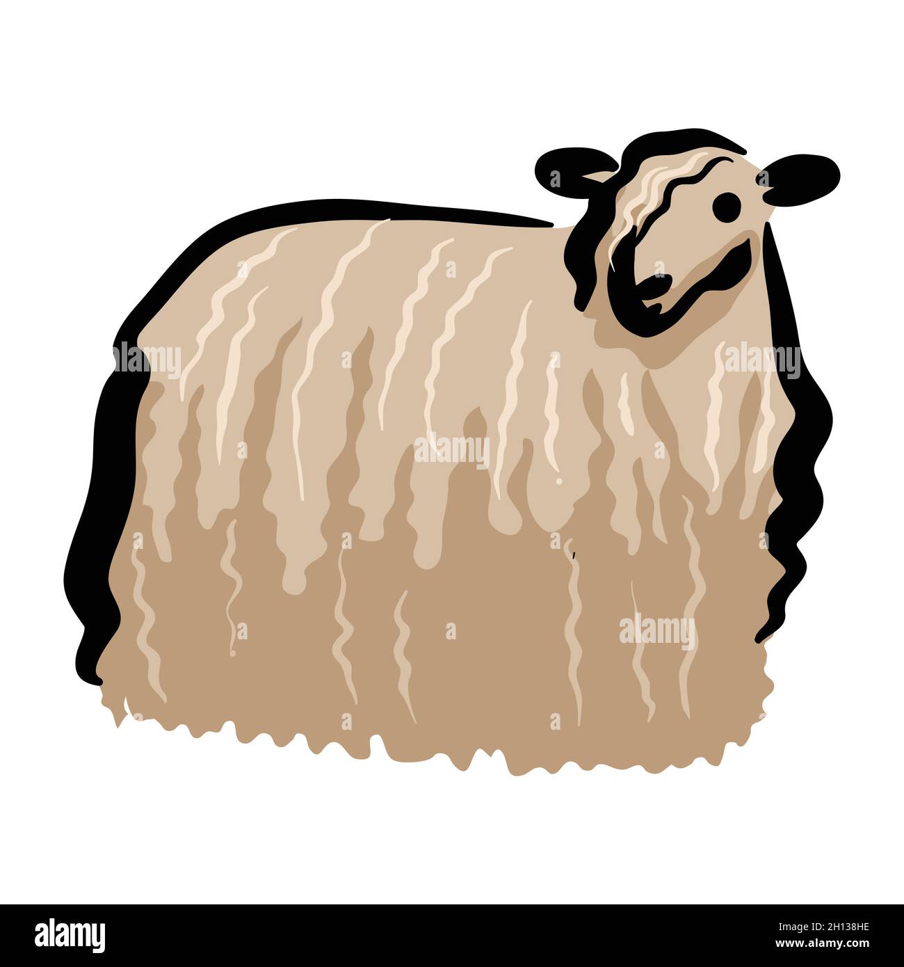 Sheep vector drawing Stock Vector Image & Art - Alamy