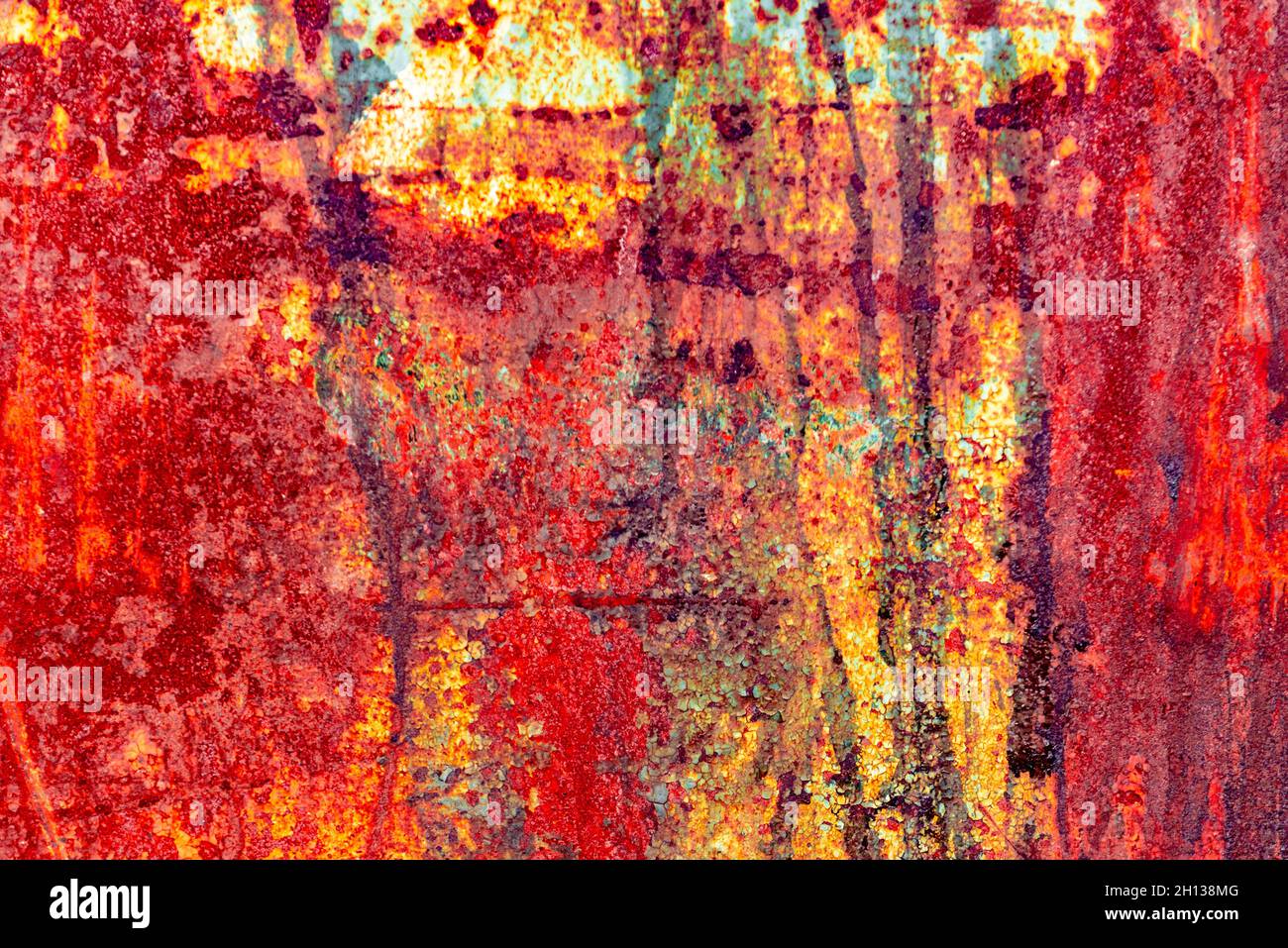 Texture of a metal wall with cracks and scratches which can be used as ...