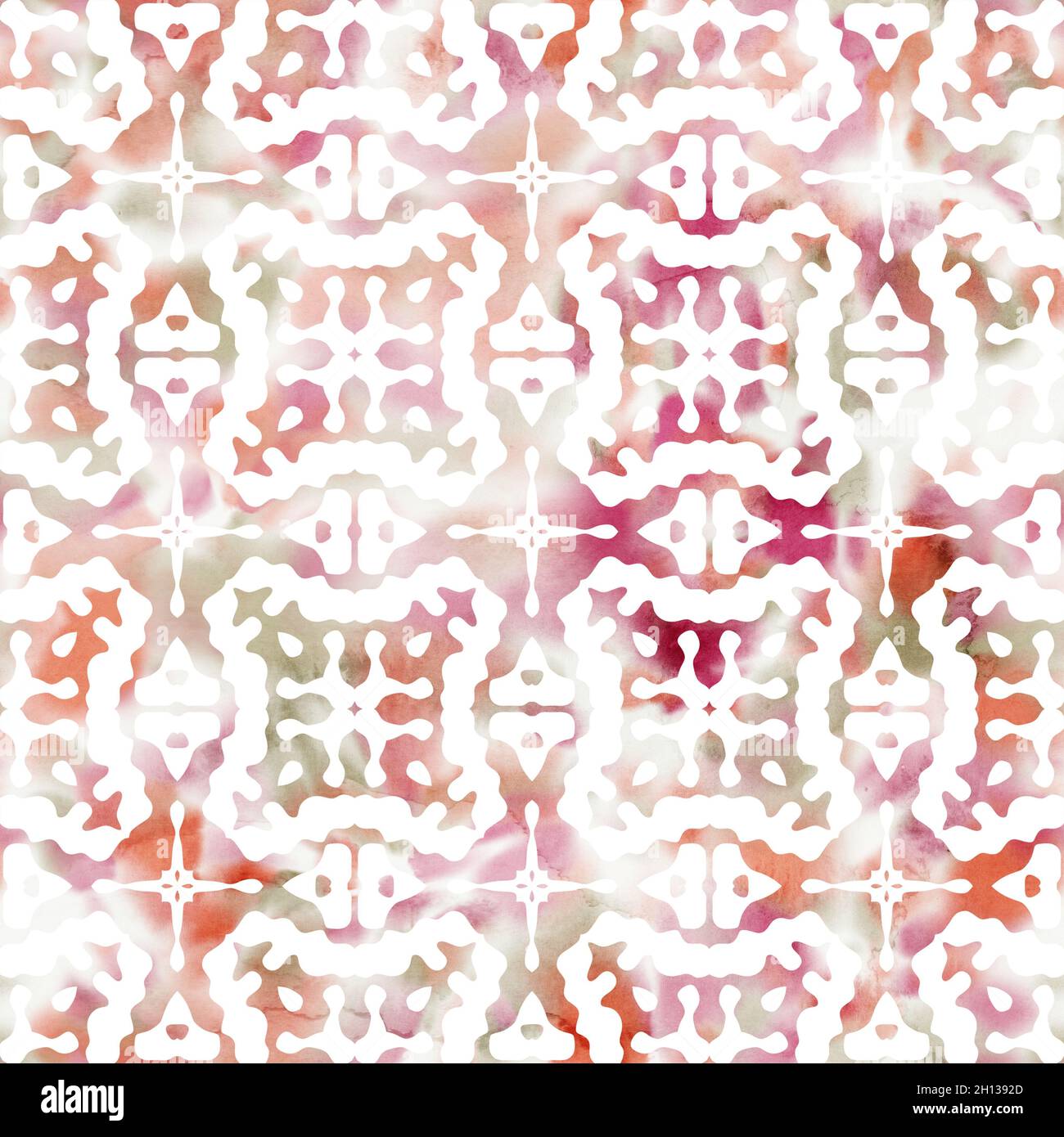 Seamless white on color interior wall tile style surface pattern design ...