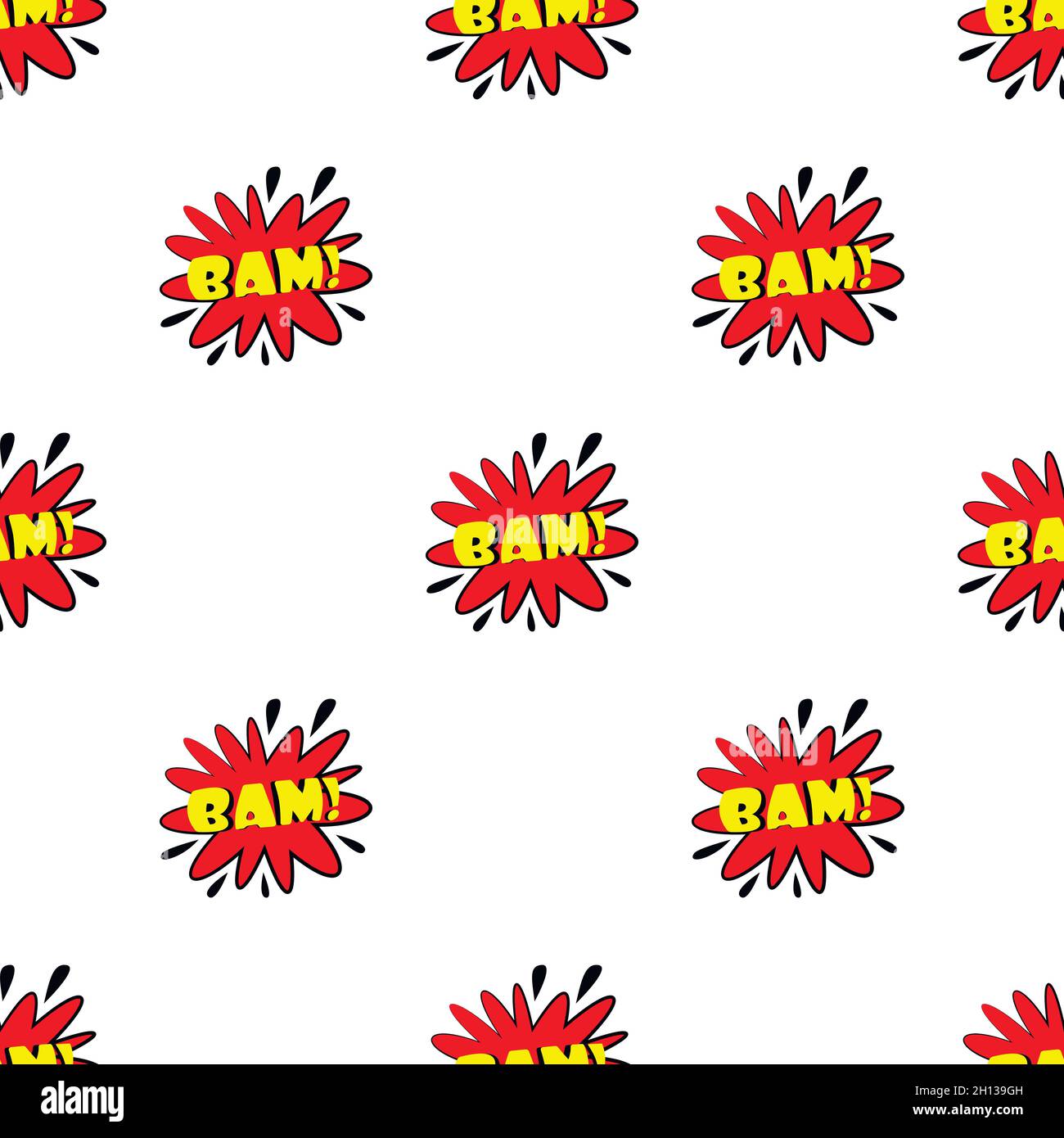Bam explosion sound effect pattern seamless background texture repeat ...