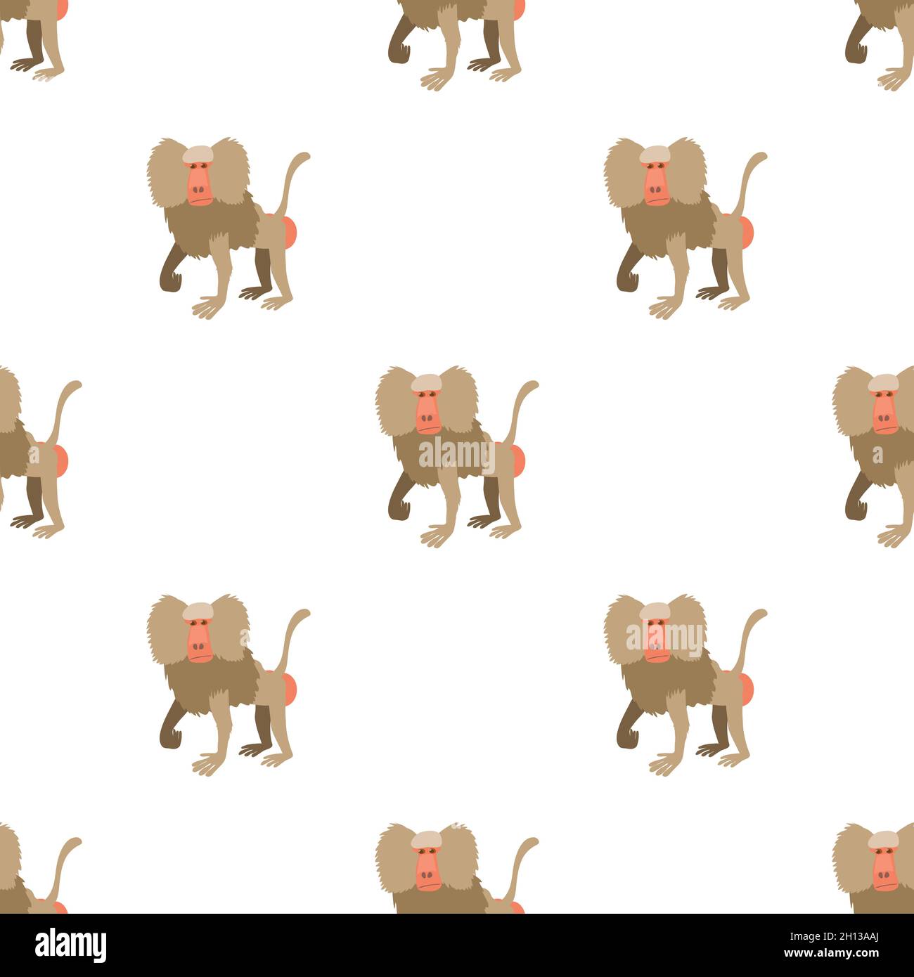 Baboon pattern seamless background texture repeat wallpaper geometric ...