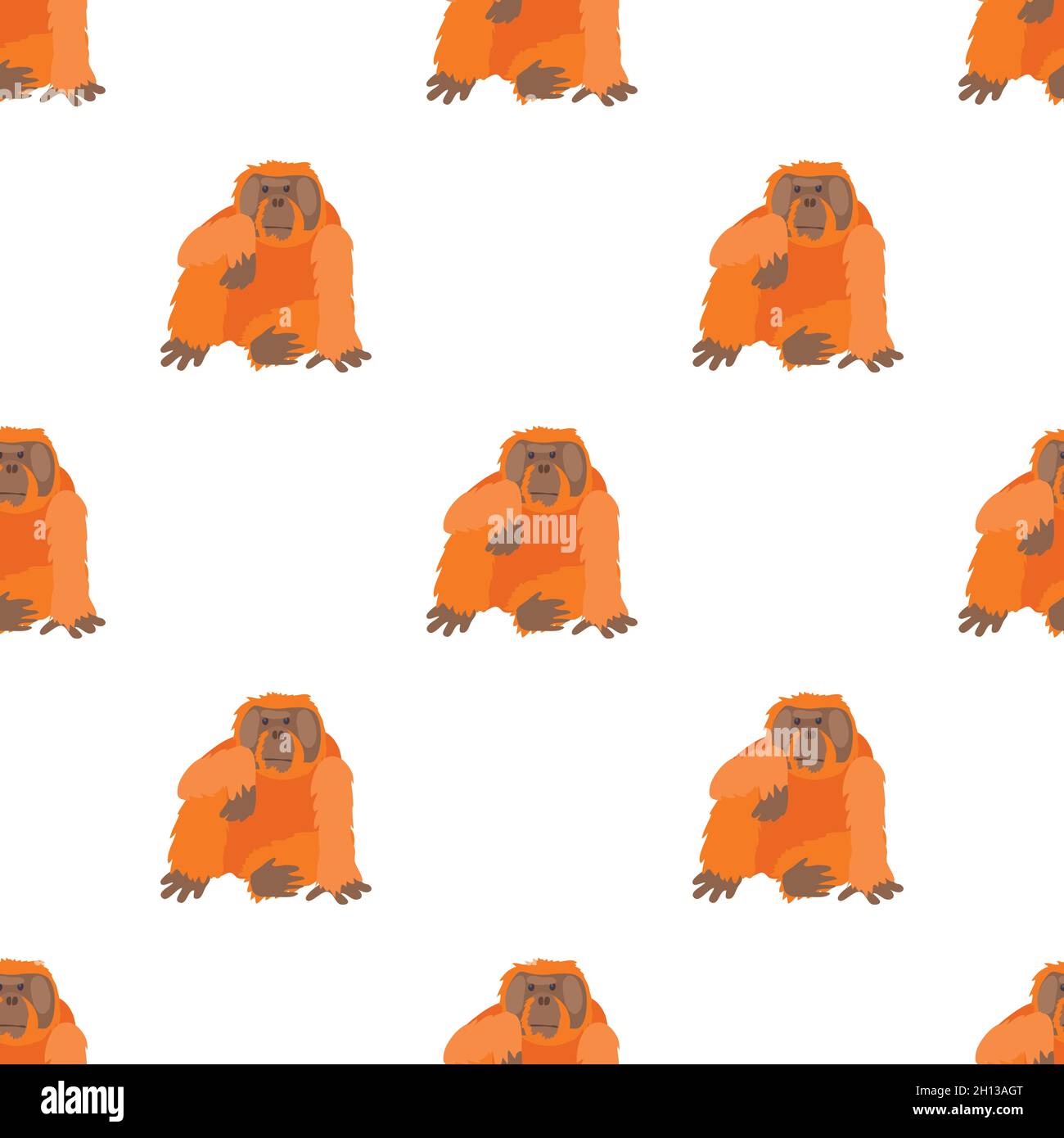 Orangutan pattern seamless background texture repeat wallpaper ...