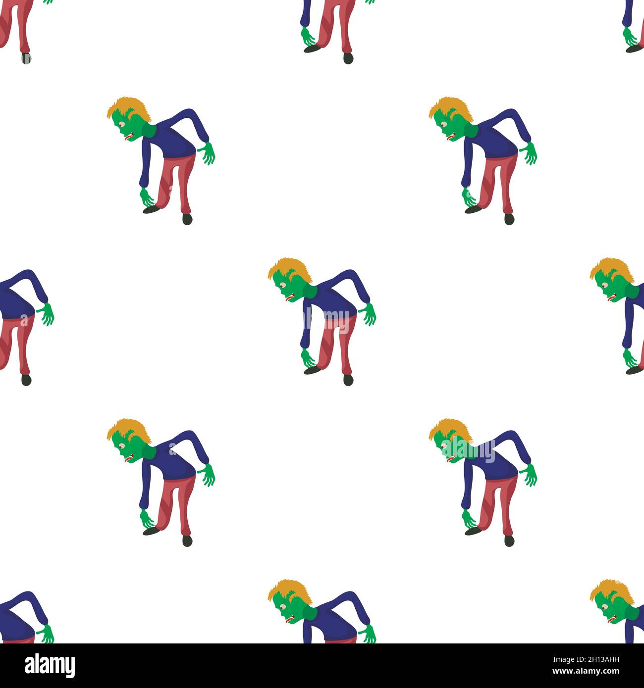 Bent zombie pattern seamless background texture repeat wallpaper ...