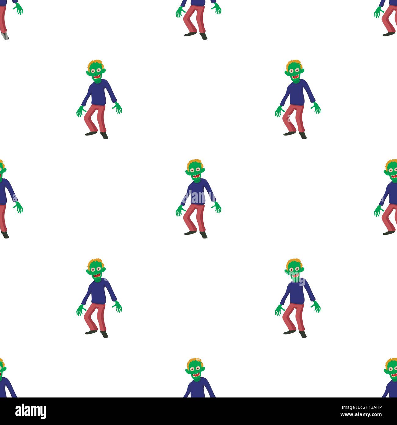 Smiling zombie pattern seamless background texture repeat wallpaper ...