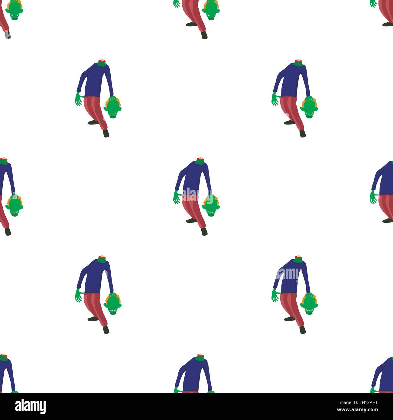 Zombie without head pattern seamless background texture repeat ...