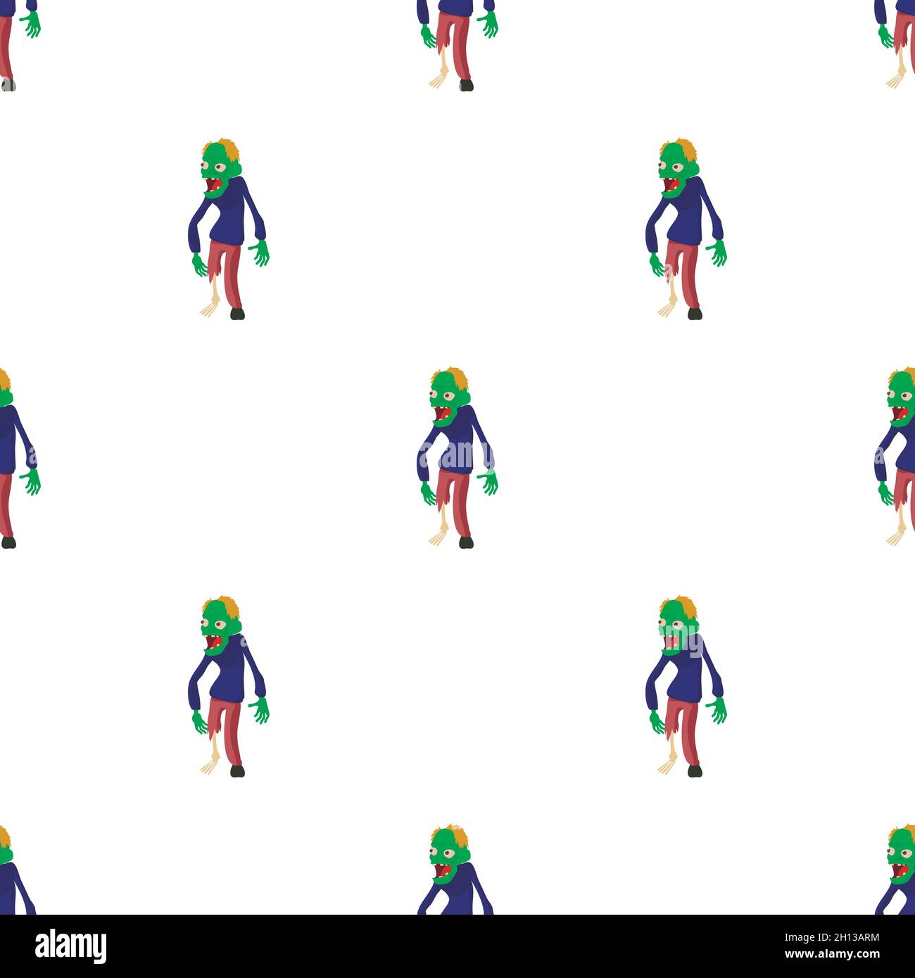 Zombie without a leg pattern seamless background texture repeat ...