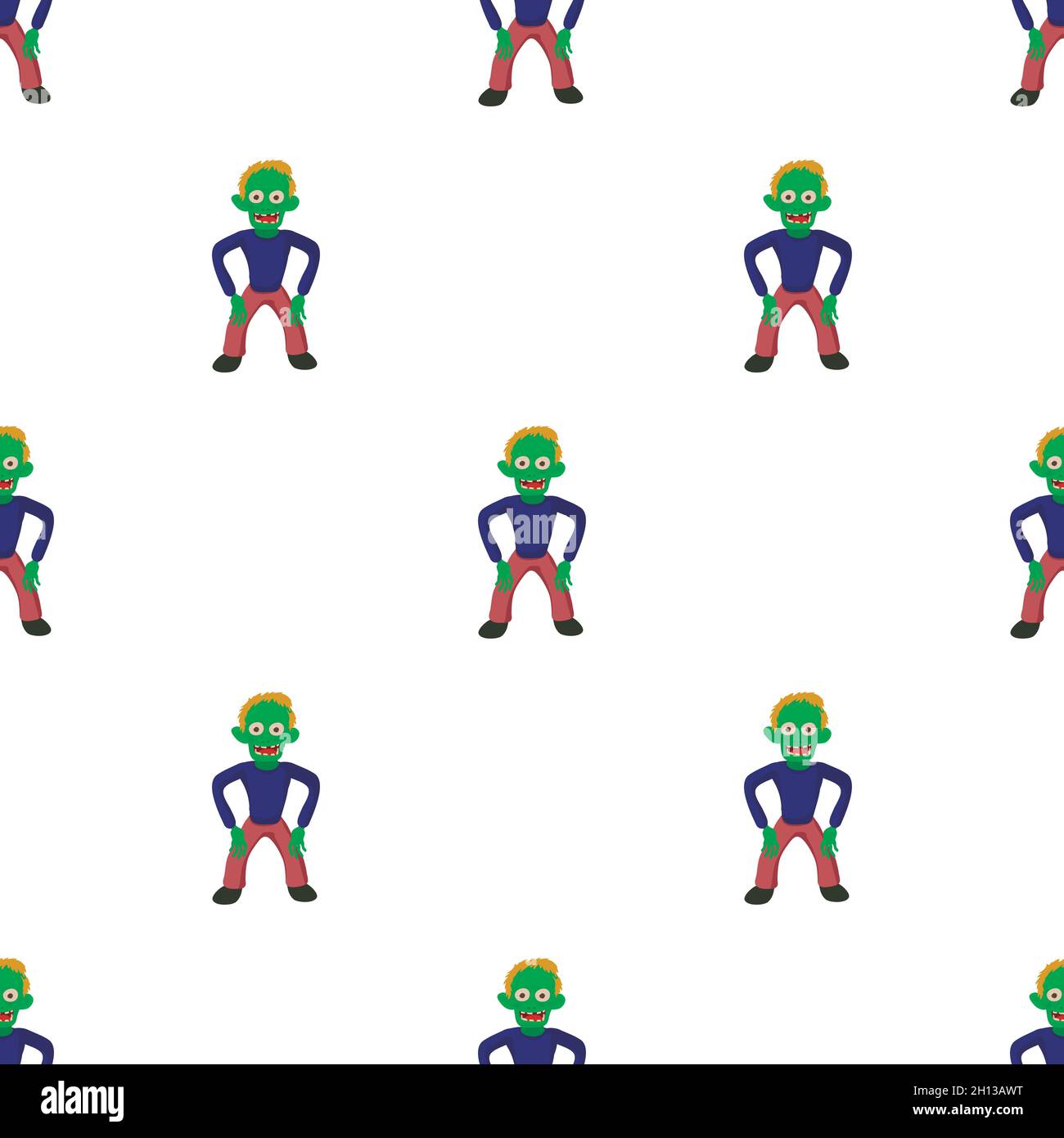 Standing zombie pattern seamless background texture repeat wallpaper ...