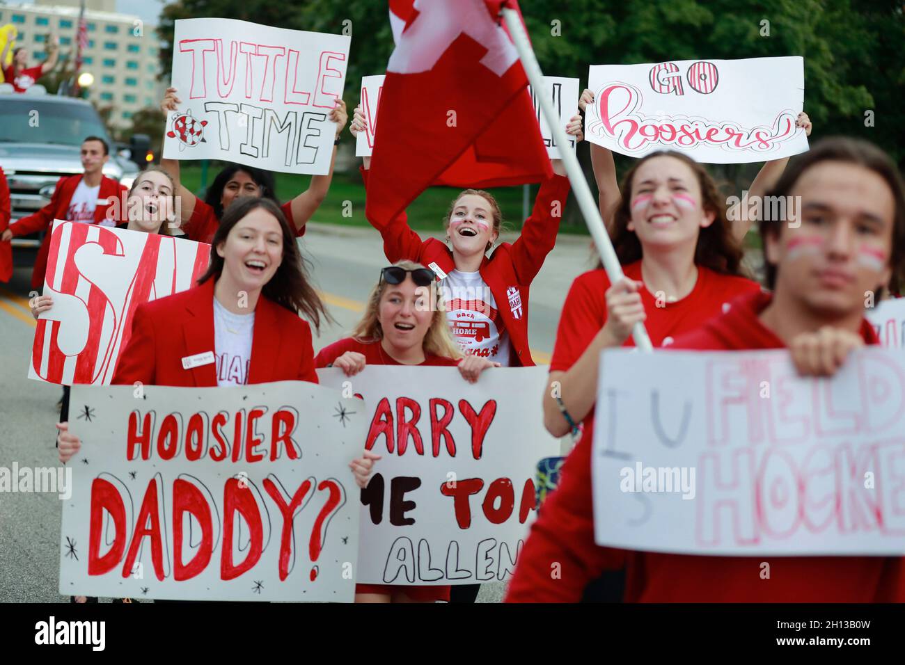 Bloomington, USA. 15th Oct, 2021. Indiana University student athletics ...