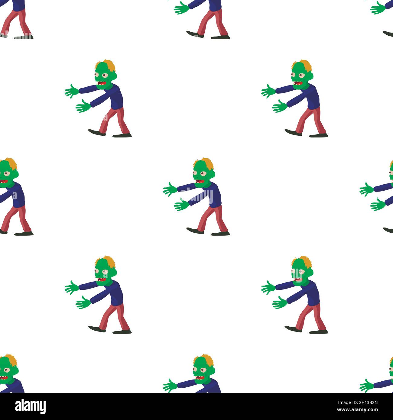 Walking zombie pattern seamless background texture repeat wallpaper ...