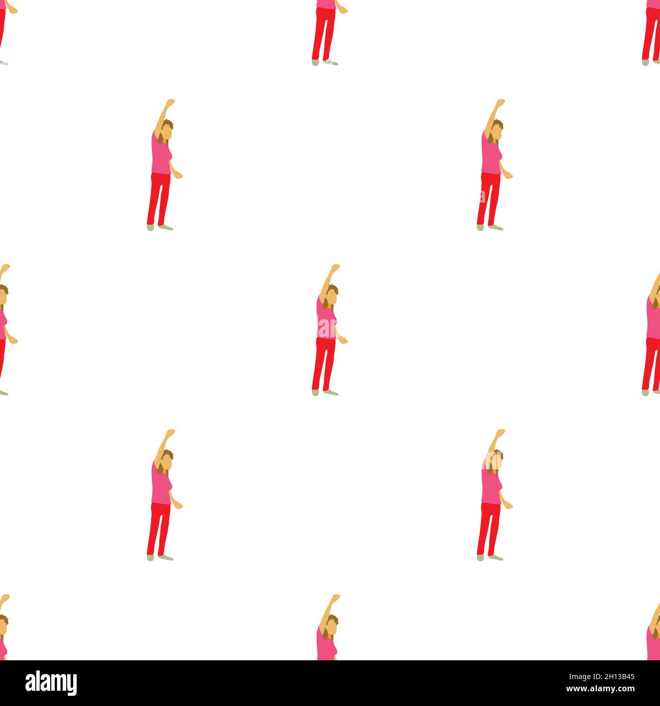 Woman protest on the street pattern seamless background texture repeat ...