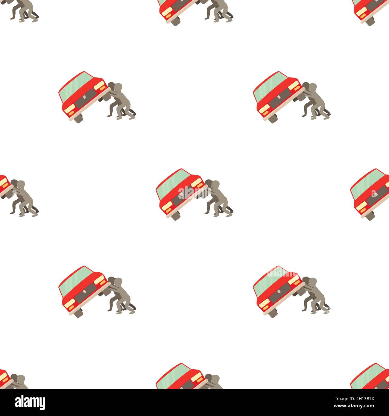 People overturned car pattern seamless background texture repeat ...