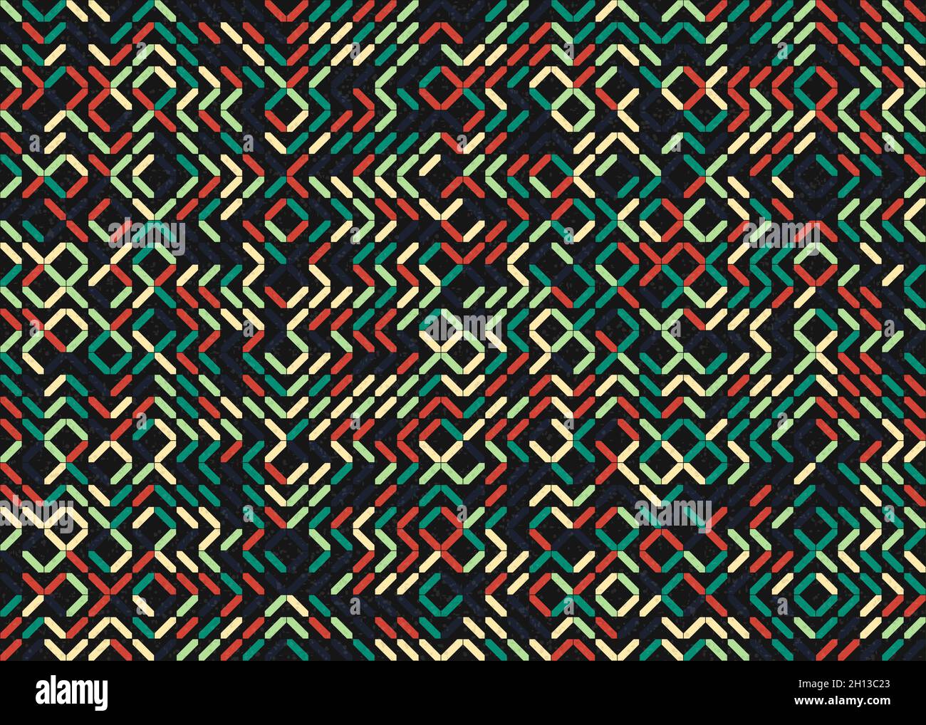 Abstract Geometrical generative computational art illustration Stock ...