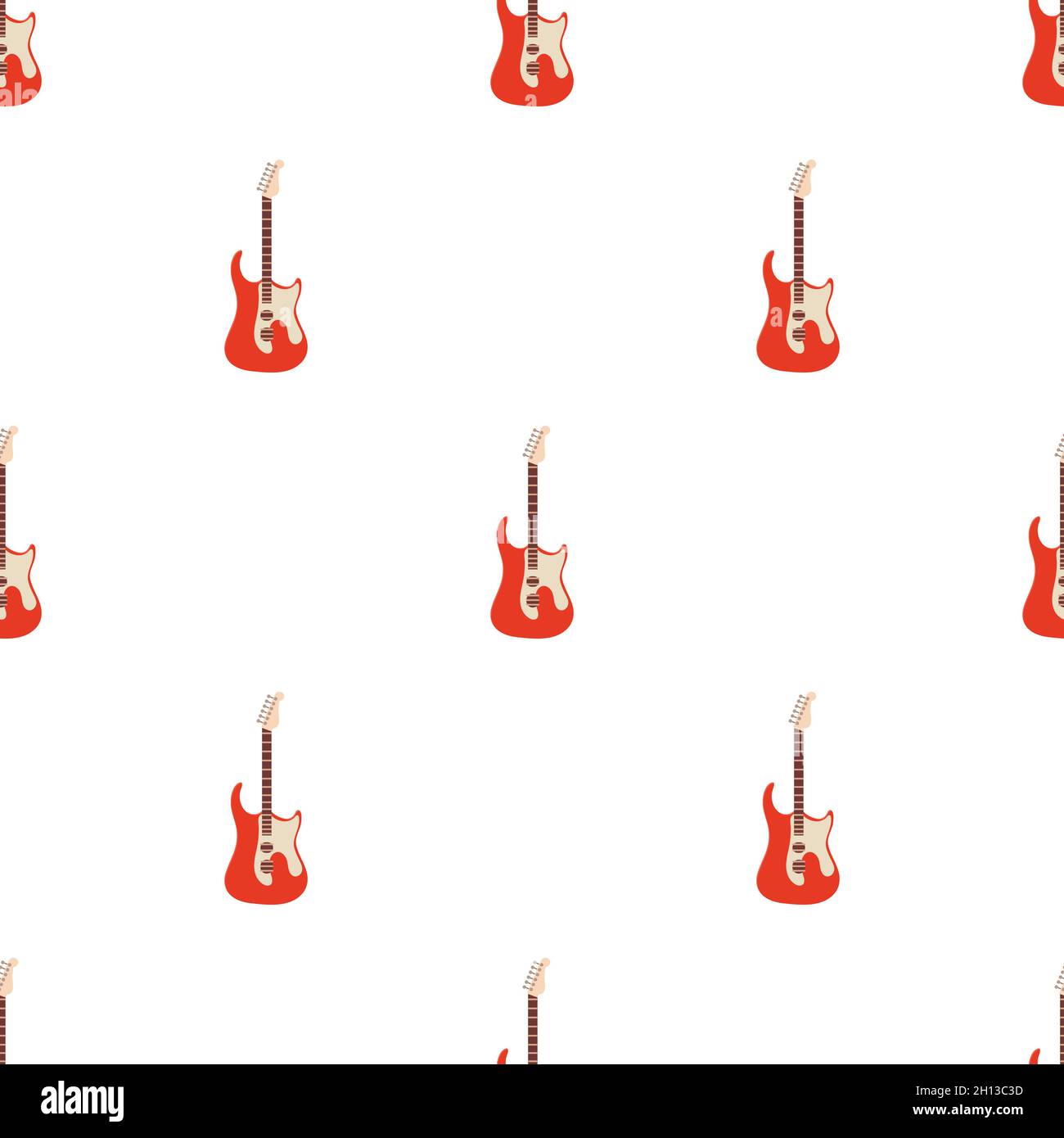 Classic rock guitar pattern seamless background texture repeat ...