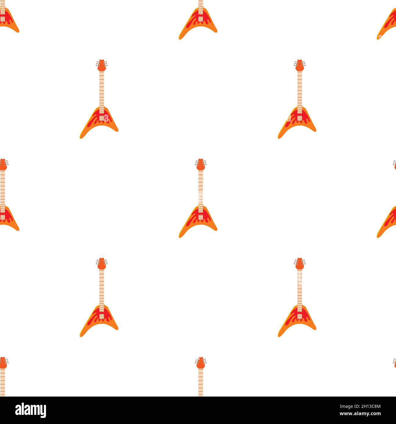 Rock guitar pattern seamless background texture repeat wallpaper ...