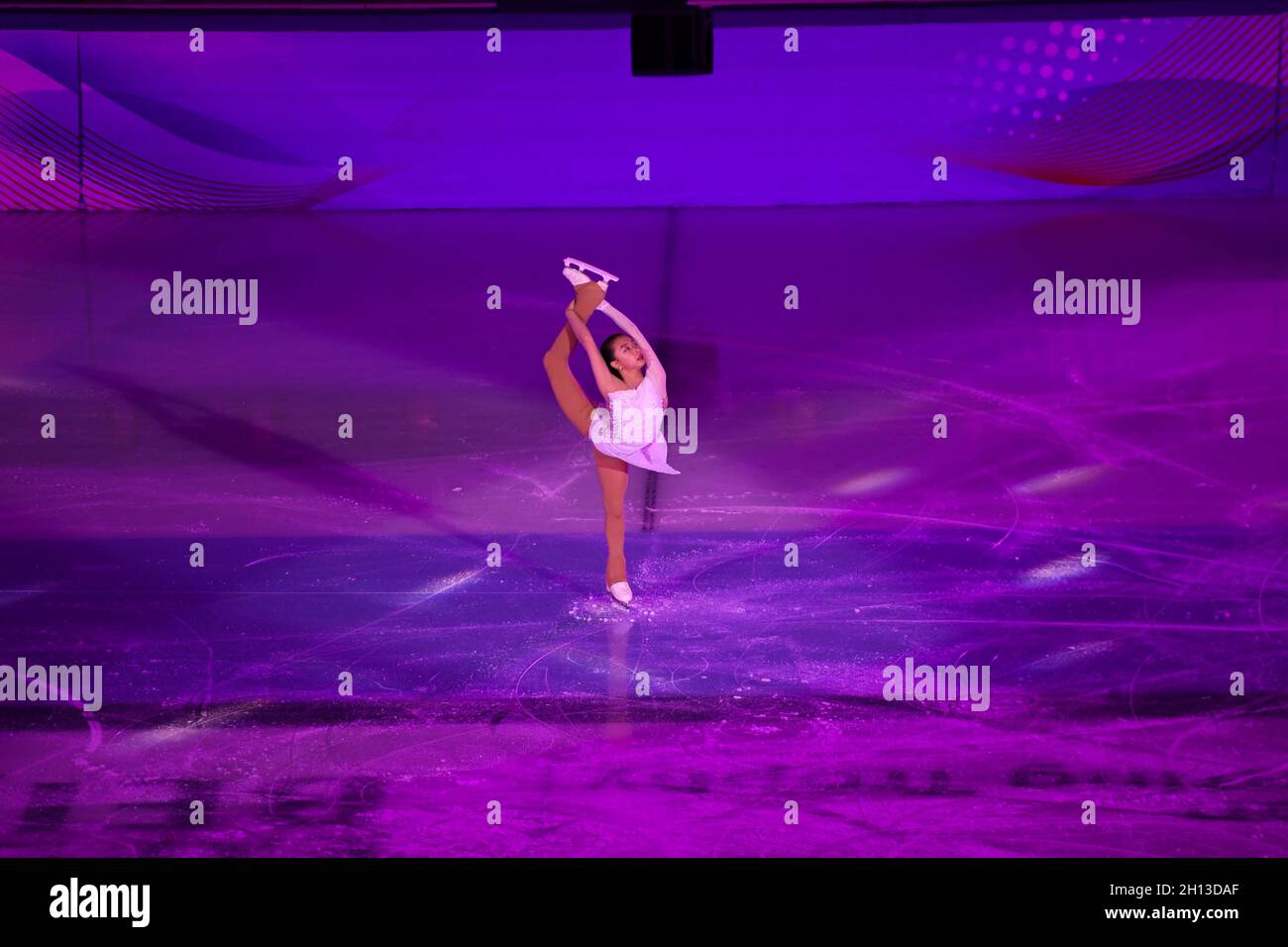 Beijing, China. 16th Oct, 2021. Ting Tzu-Han of Chinese Taipei performs ...