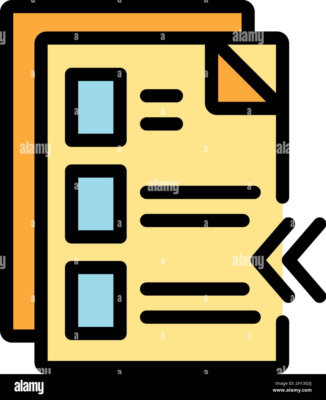 Digital form icon. Outline digital form vector icon thin line color ...