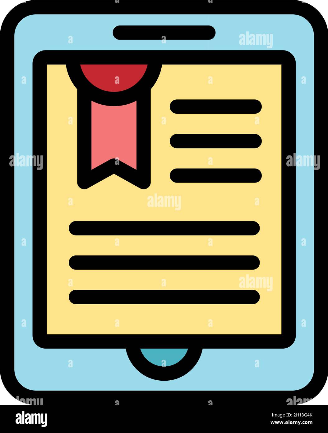 Digital file icon. Outline digital file vector icon color flat isolated ...