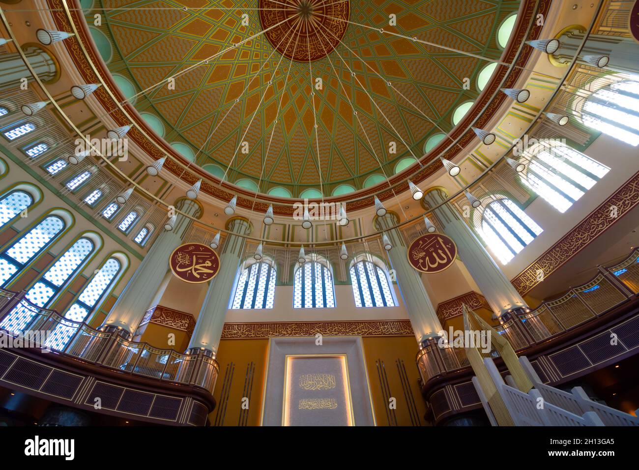 Istanbul Turkey 9 6 2021 Interior Of Taksim Mosque In Beyoglu