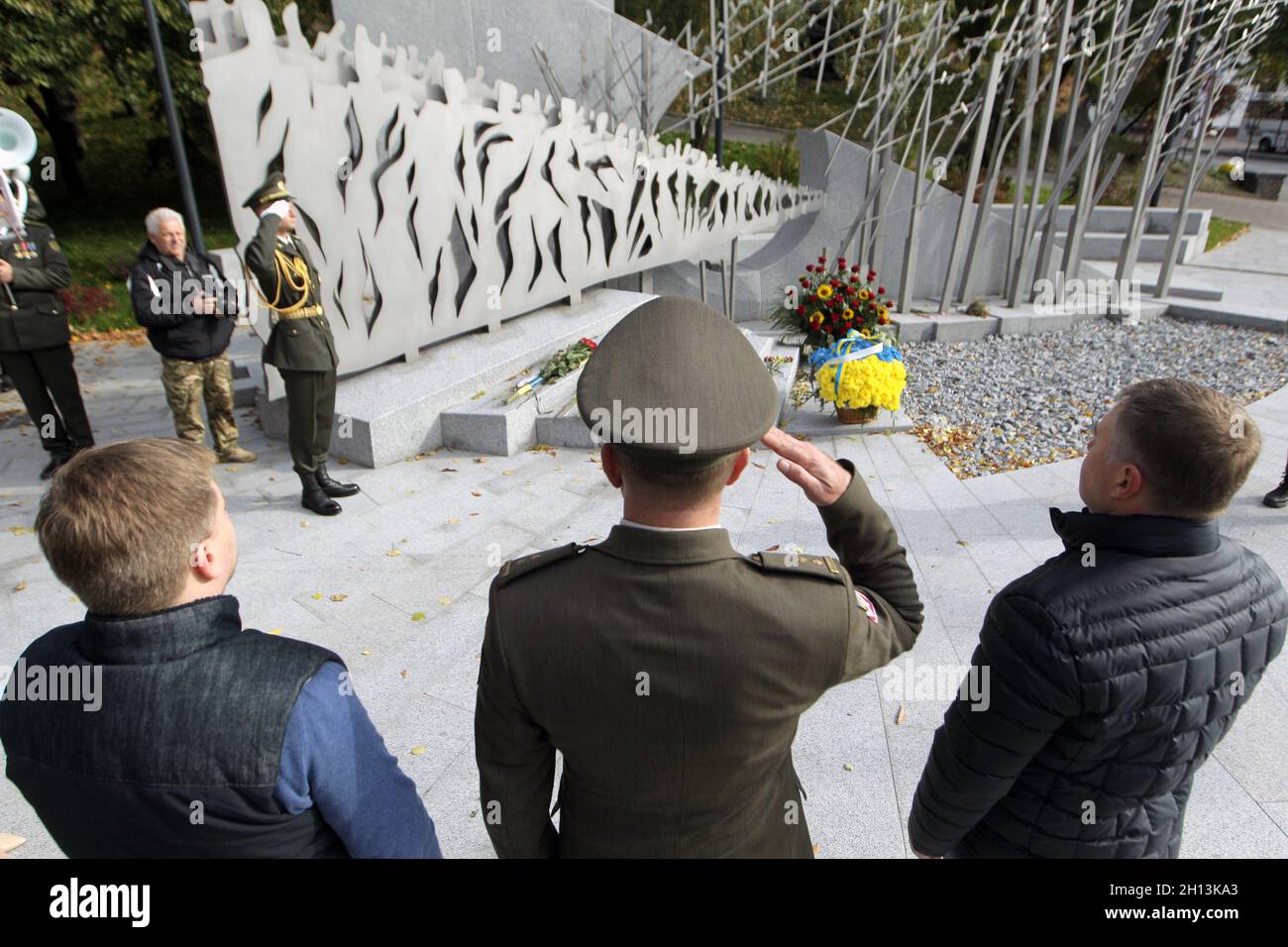 Non Exclusive: KYIV, UKRAINE - OCTOBER 14, 2021 - Participants of a ...