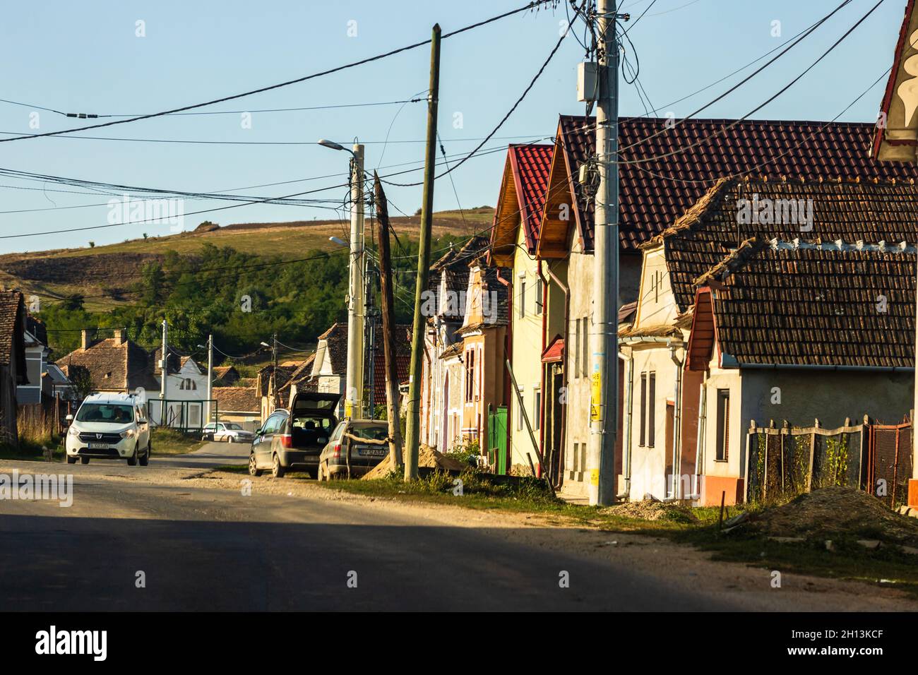 BUCHARE, ROMANIA - Sep 01, 2021: A beautiful view of a picturesque ...