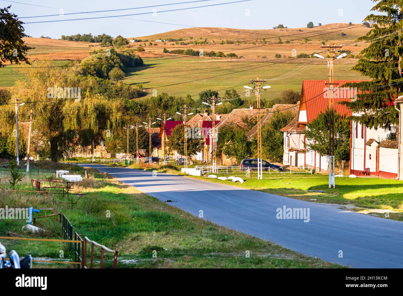BUCHARE, ROMANIA - Sep 01, 2021: A beautiful view of a picturesque ...
