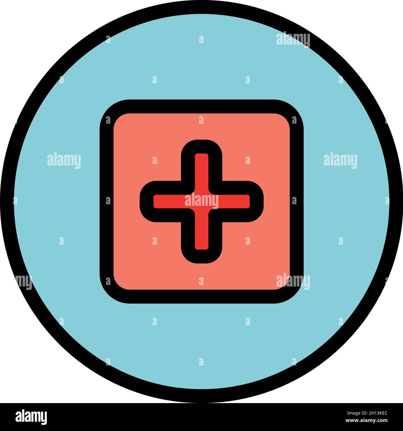 Add Interface Icon Outline Add Interface Vector Icon Color Flat