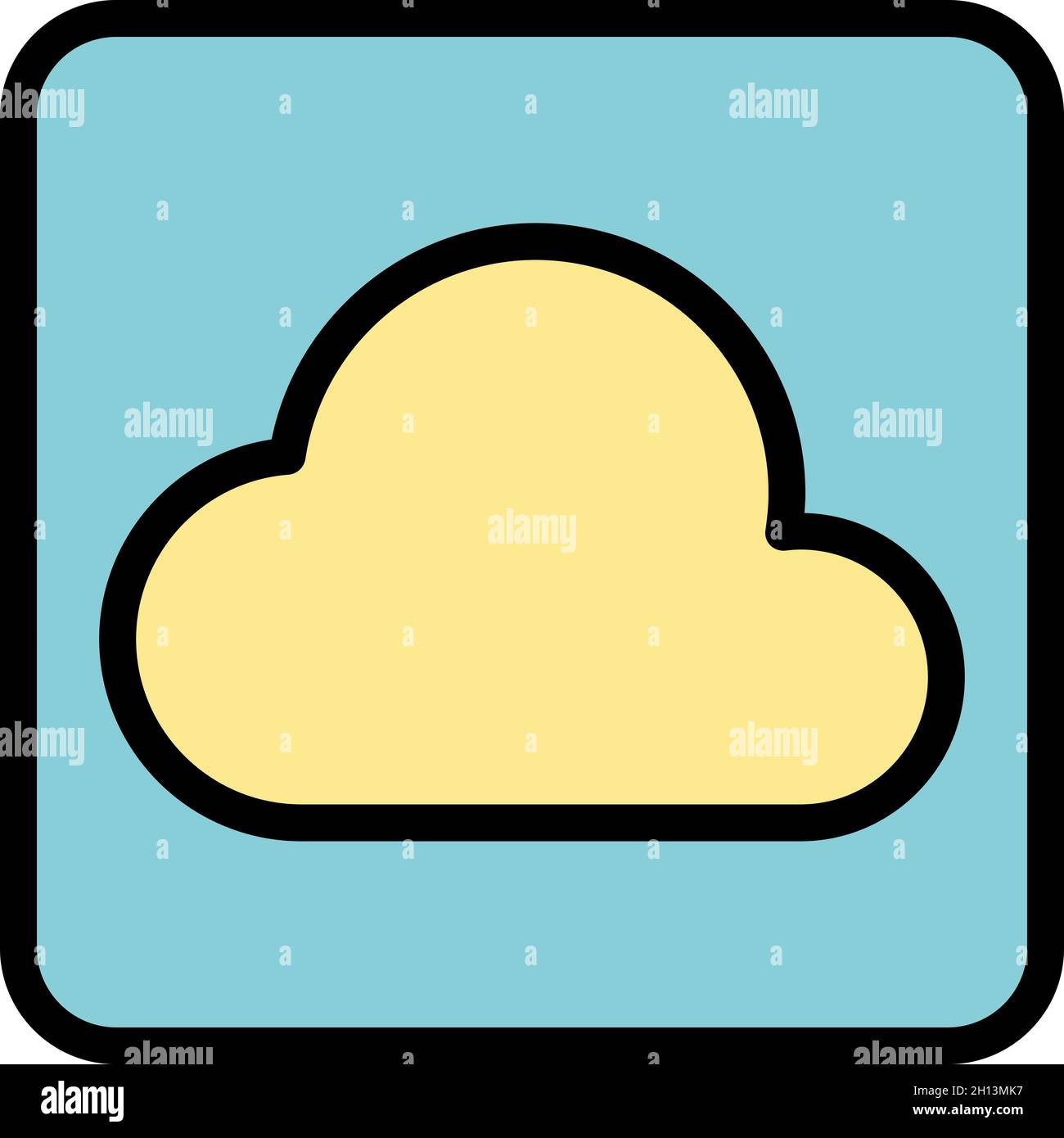 Icon cloud interface icon. Outline Icon cloud interface vector icon ...