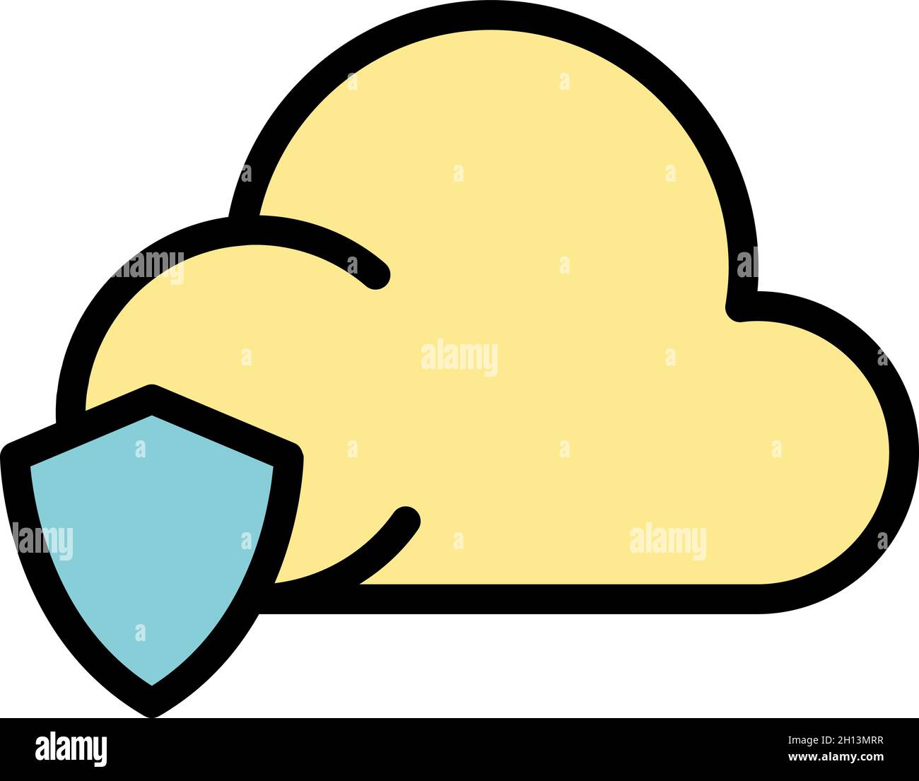 Digital cloud interface icon. Outline Digital cloud interface vector ...