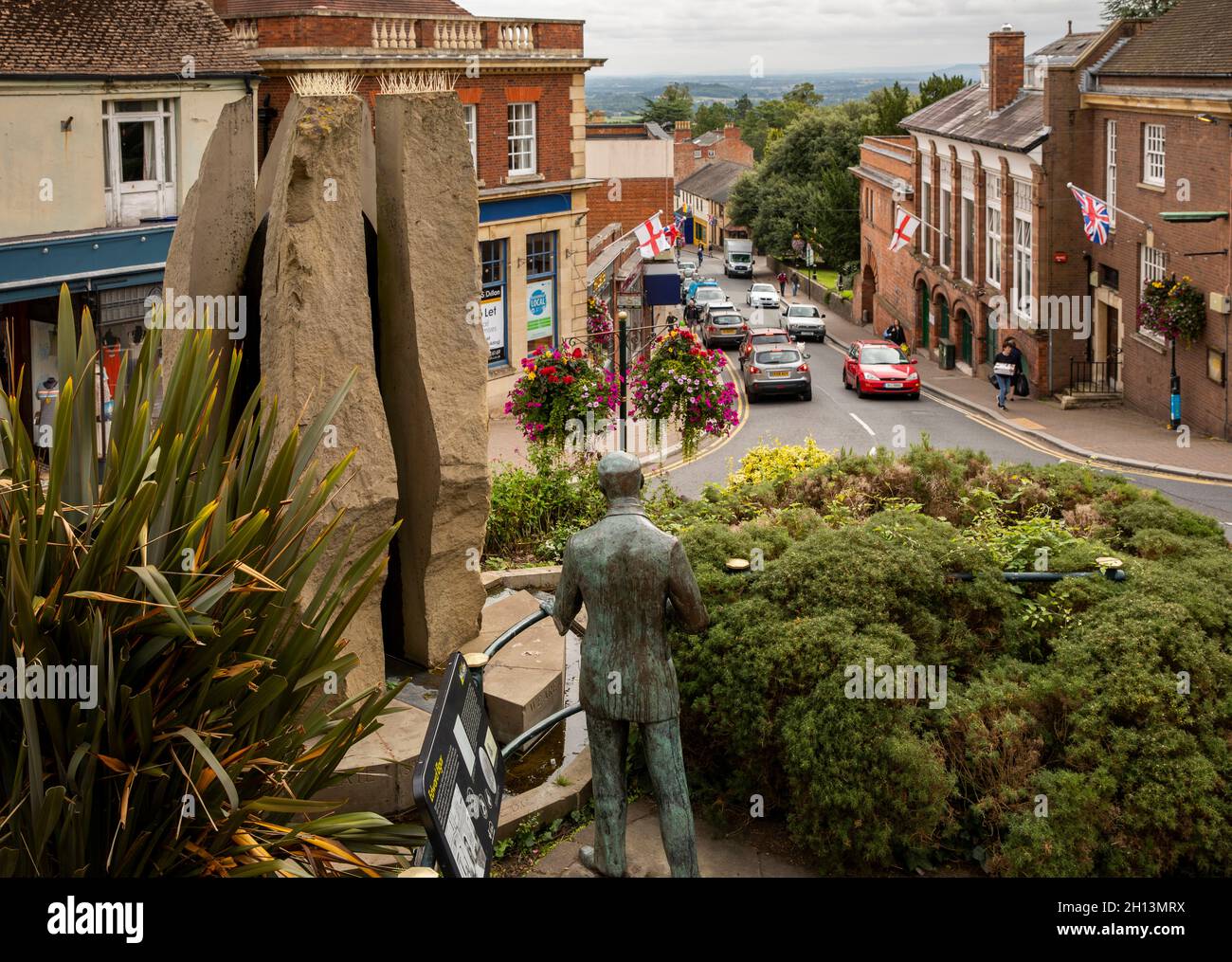 UK, England, Worcestershire, Great Malvern, Belle Vue gardens, Enigma ...