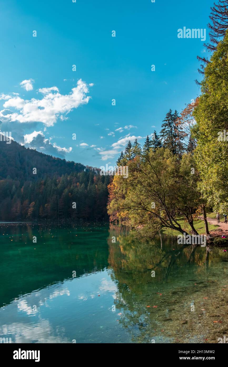 october afternoon at the lake during a colorful autumn Stock Photo - Alamy