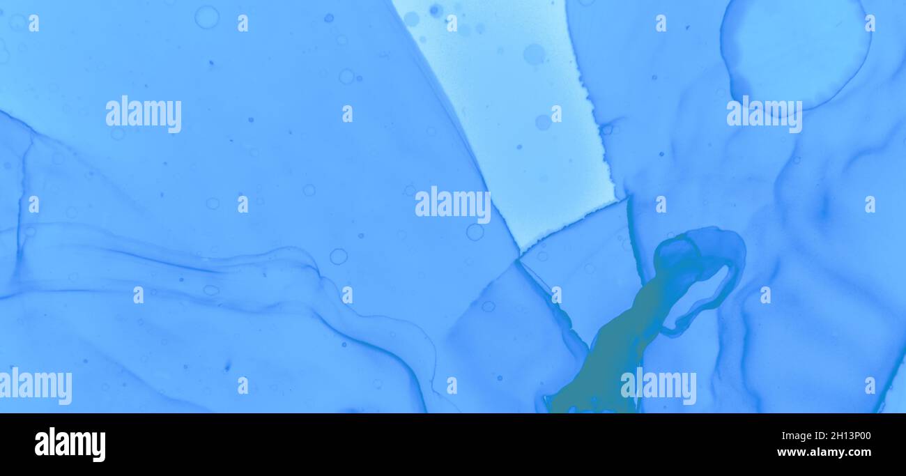 Pastel Flow Design. Blue Pastel Fluid Splash Stock Photo - Alamy